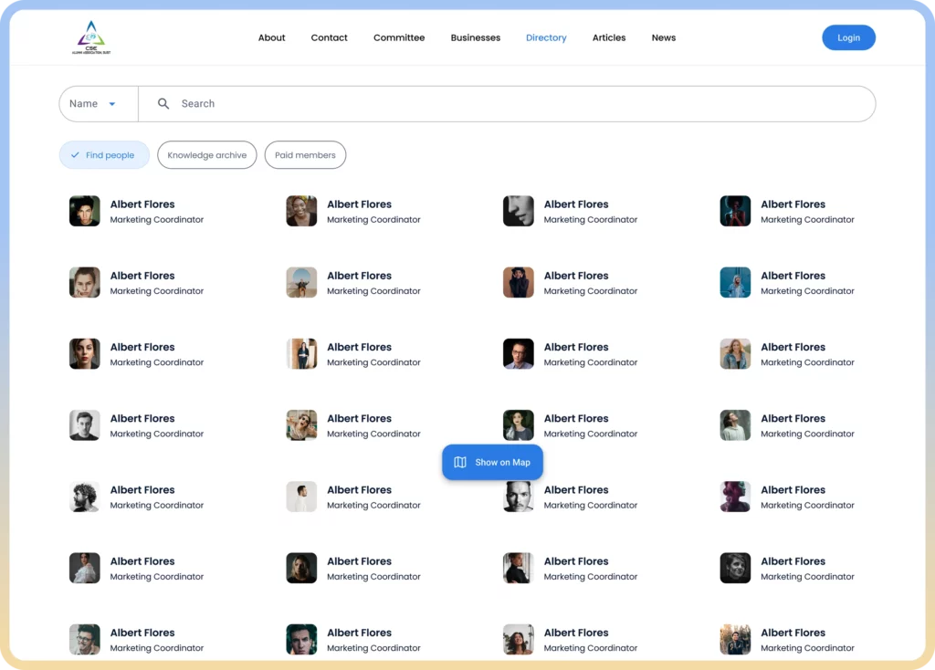 Online Member Directory for Alumni Associations - Gradnet